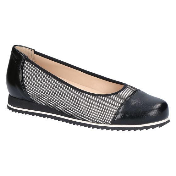 Hassia 5-301627 Piacenza Ballerina schwarz weiss point met ...