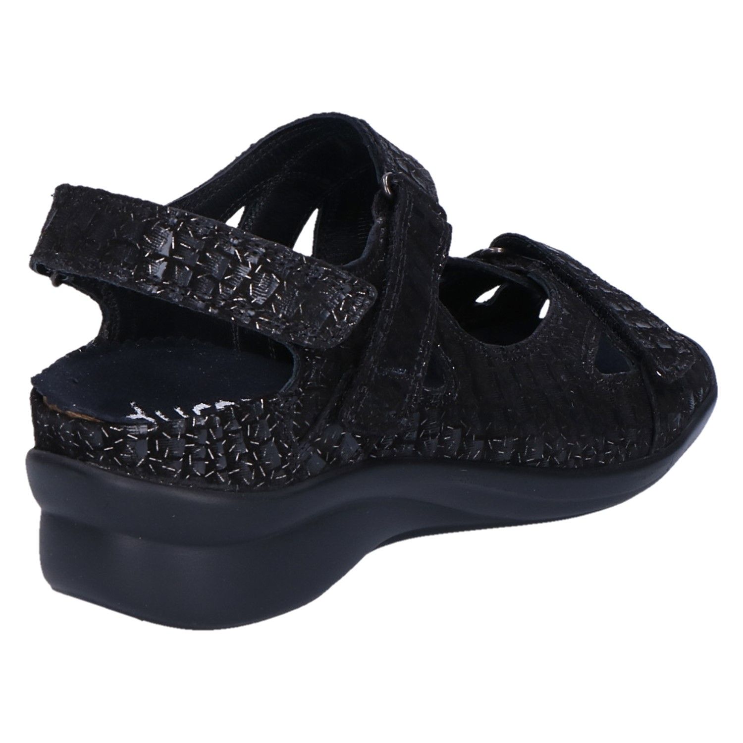 Durea 7376 Sandaal klitteband antracite dessin met artikelnummer 7376 ...